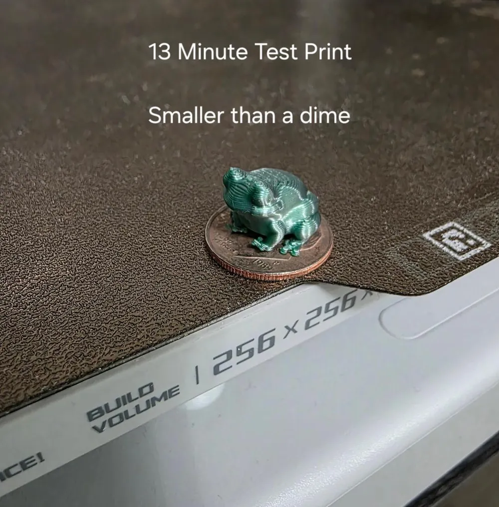 Tiny Frog 13 MIN Test Print - Free 3D Print Model - MakerWorld