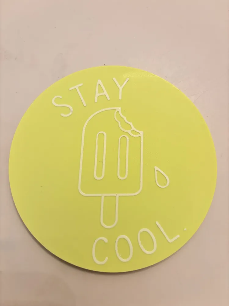 Summer Vibes Coaster Set – Cool Drink Coasters - Free 3D Print Model ...