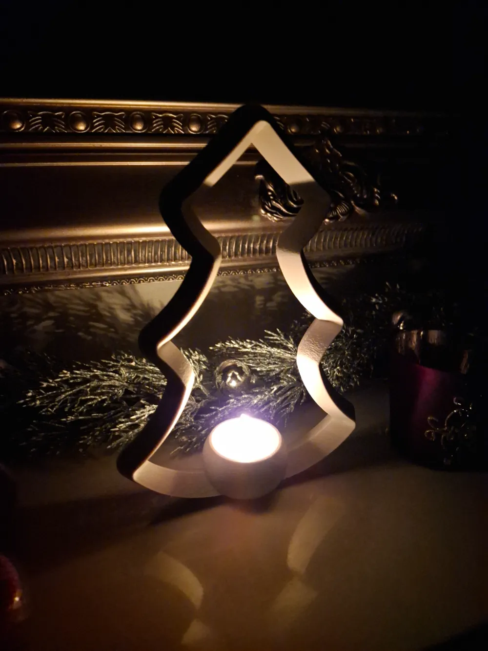 Christmas Tea Light Tree Modern Design by rd3dprints - MakerWorld