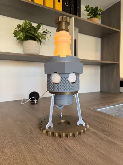 Vintage Spark Plug Lamp by KristenForge MakerWorld: Download Free 3D Models