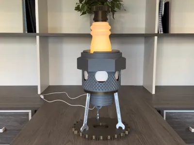 Vintage Spark Plug Lamp by KristenForge MakerWorld: Download Free 3D Models