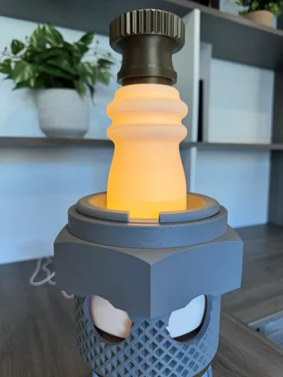 Vintage Spark Plug Lamp by KristenForge MakerWorld: Download Free 3D Models