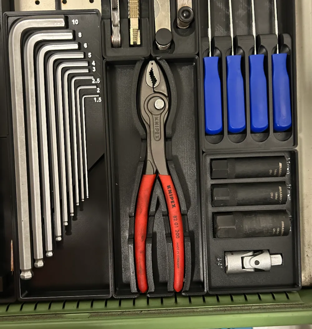 Gridfinity Knipex 82 01 200 Pliers by Vergaser Zentrum - MakerWorld