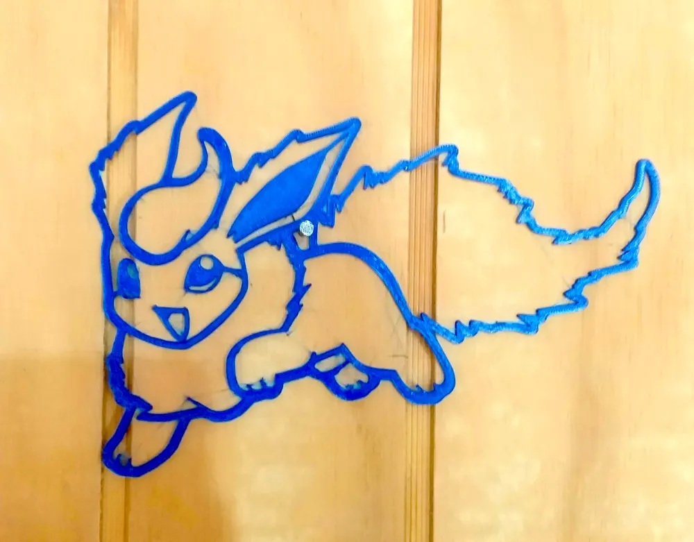 Flareon Wall Deco Outline by SnK3DD - MakerWorld
