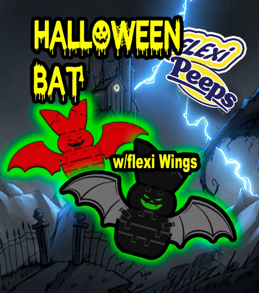 Halloween Peep Flexi Bat by K2_Kevin - MakerWorld