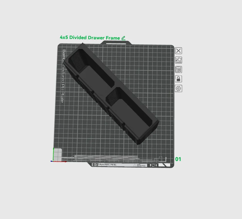 6x H2 Nozzle w/ Sock Tray for Gridfinity Drawer - Free 3D Print Model ...