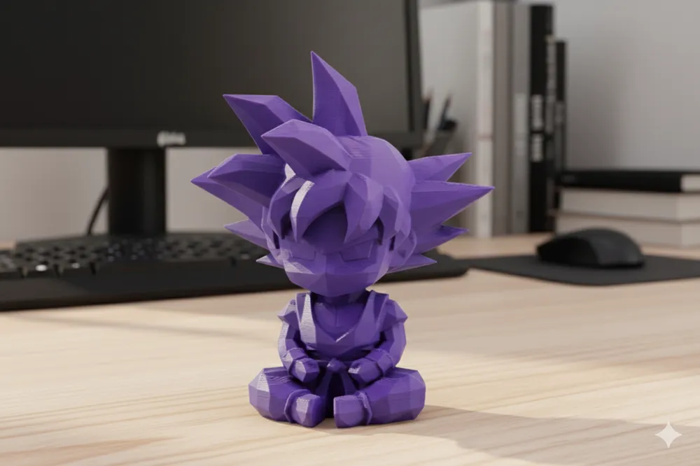 Goku low poly - Free 3D Print Model - MakerWorld