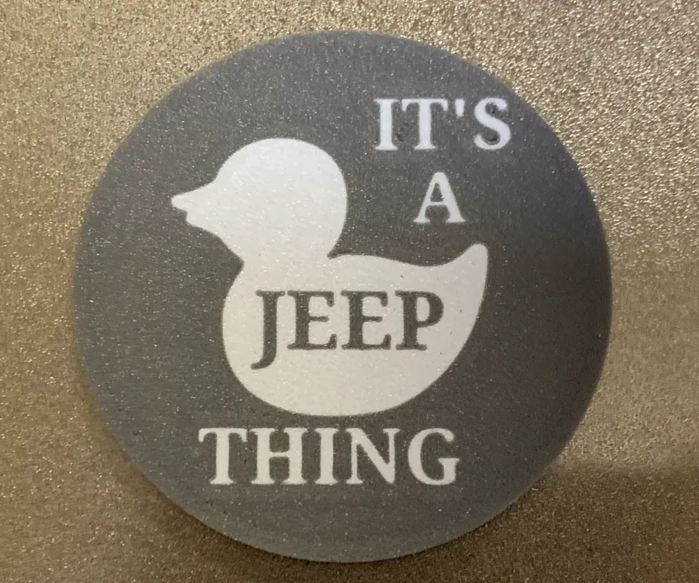 It's a Jeep thing coaster by nairb3D - MakerWorld