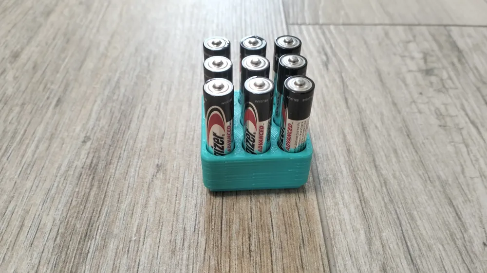 Gridfinity Battery Holder - AAA - AA - Free 3D Print Model - MakerWorld
