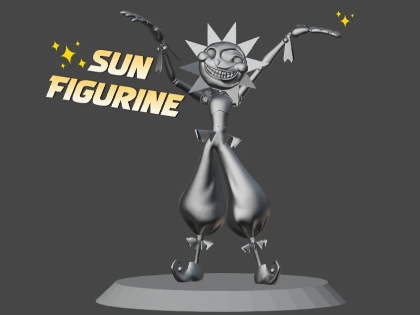 Sun Figurine - FNAF - Free 3D Print Model - MakerWorld