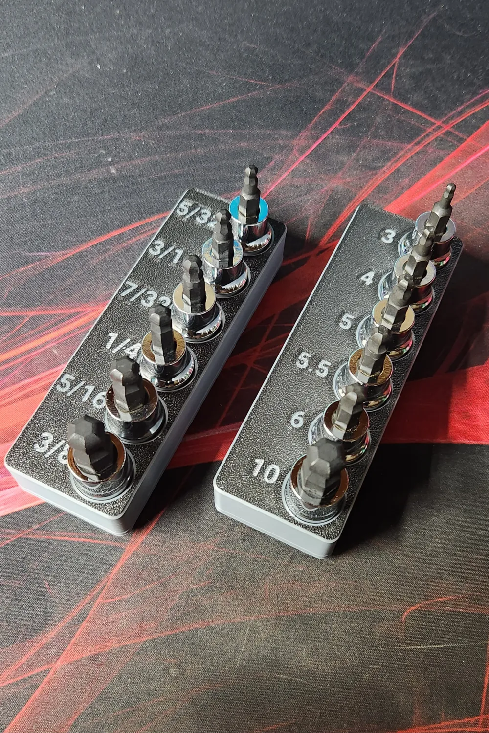 Gridfinity Pittsburgh 3-8 drive Ball Socket Holder by Greenearwax MakerWorld: Download Free 3D ...