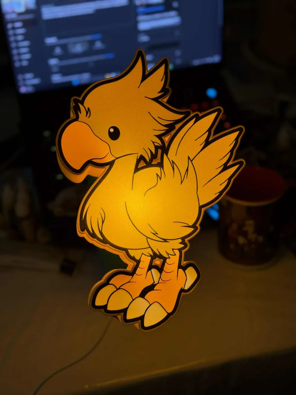 Chocobo Hanging Light by Art by Cody MakerWorld: Download Free 3D Models
