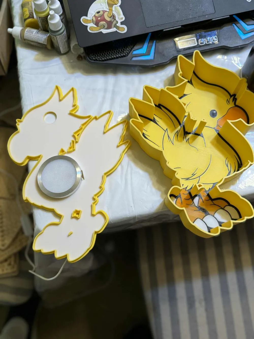 Chocobo Hanging Light by Art by Cody MakerWorld: Download Free 3D Models