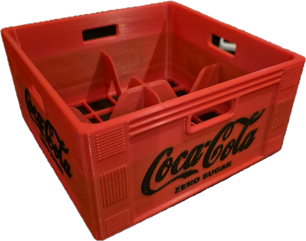 4 pack Coca Cola Zero crate box by Stubkjær3D - MakerWorld
