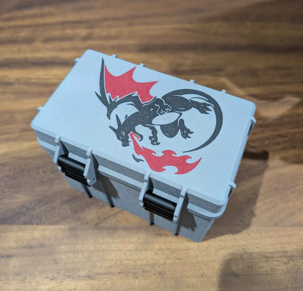 Trading Card Top Loader Storage Box (40 Cards) - Free 3D Print Model ...