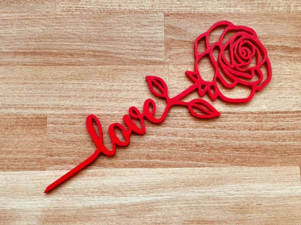 Valentine Rose of Love - Free 3D Print Model - MakerWorld