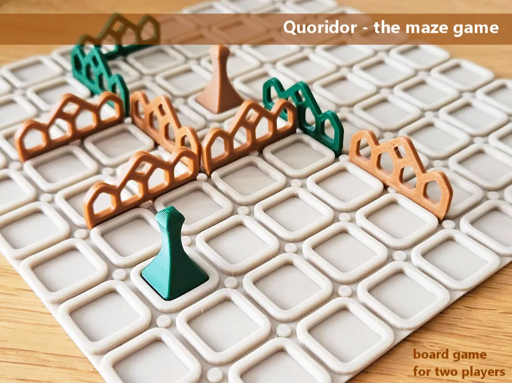 Quoridor - o jogo de tabuleiro de labirinto por Drahnol MakerWorld: Baixe modelos 3D gratuitos