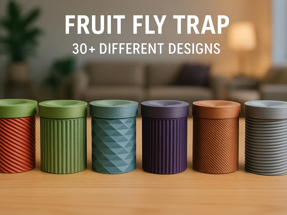 Fruit fly trap 30+ different designs by MartinRimerS MakerWorld ...