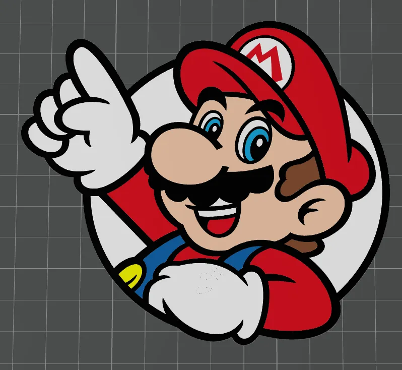 Circle Mario #2 - Super Nintendo - AMS READY by Ben - MakerWorld