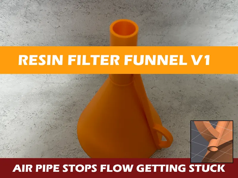 Resin Filter Funnel (Fast Flow) by xpisoverrated - MakerWorld