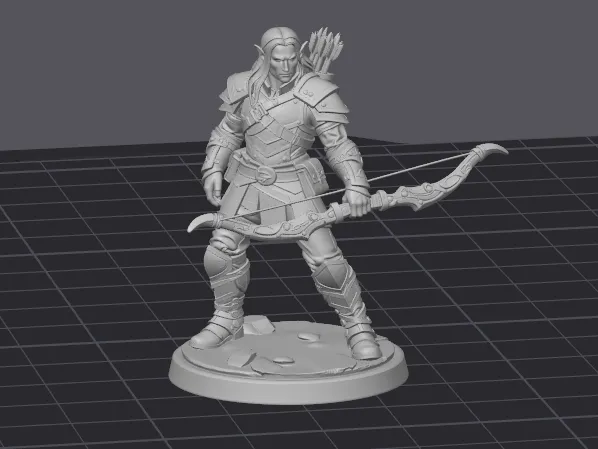 dark elf archer - Free 3D Print Model - MakerWorld