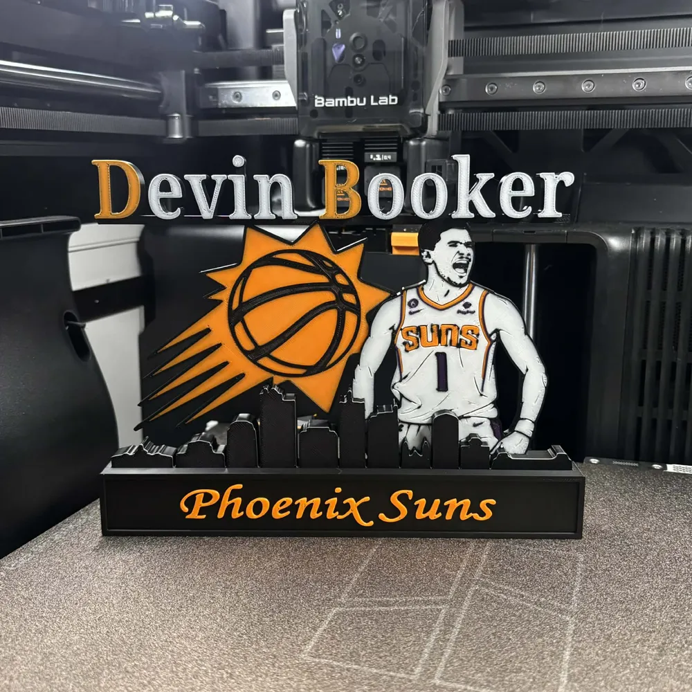 NBA - Phoenix Suns Devin Booker display v2 - Free 3D Print Model ...