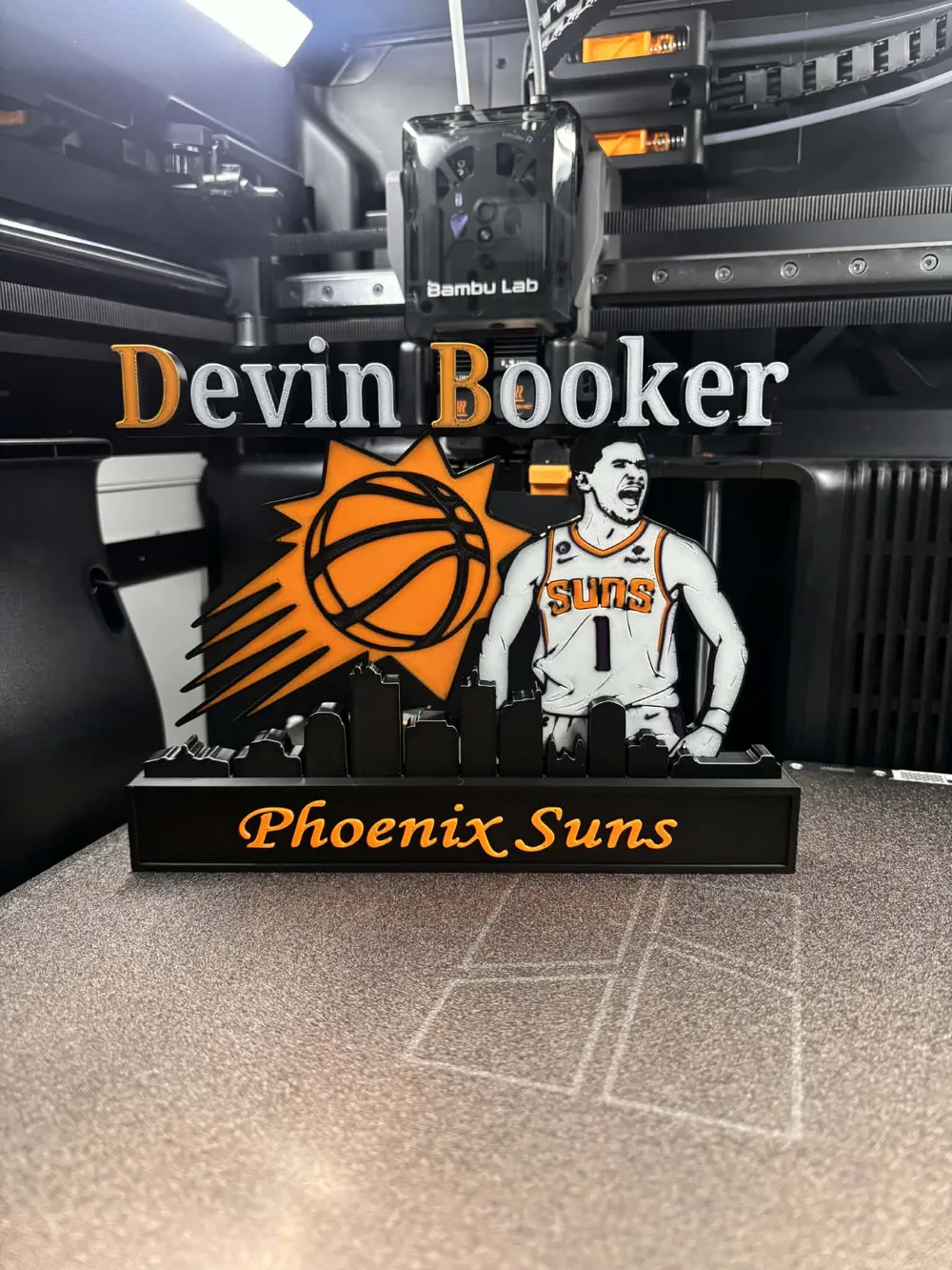 NBA - Phoenix Suns Devin Booker display v2 - Free 3D Print Model ...