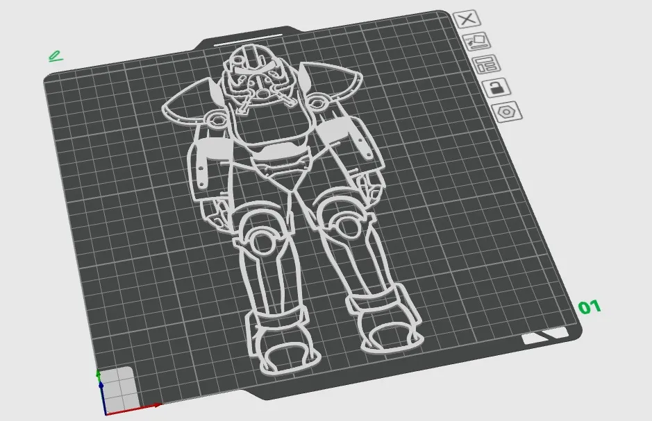 Fallout T51 Power Armor Wall Art by Hába97 - MakerWorld