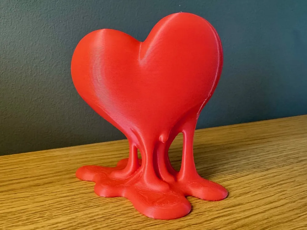 Melting Love Heart - Free 3D Print Model - MakerWorld