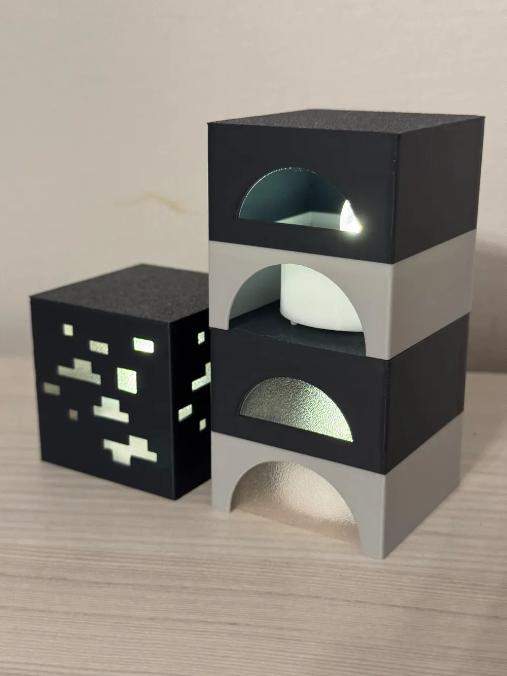 MINECRAFT ORE lamp tealights by jakub.rogoolski MakerWorld: Download ...