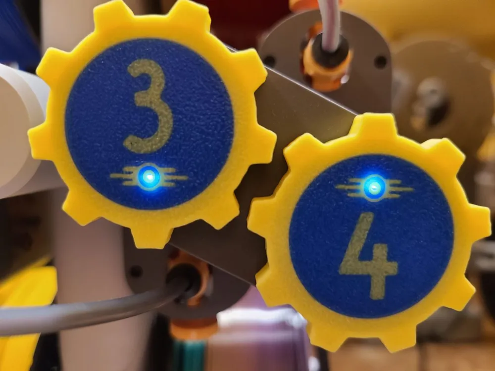 Fallout Vault-Tec AMS Lite Number Caps by NTWinterbottom - MakerWorld