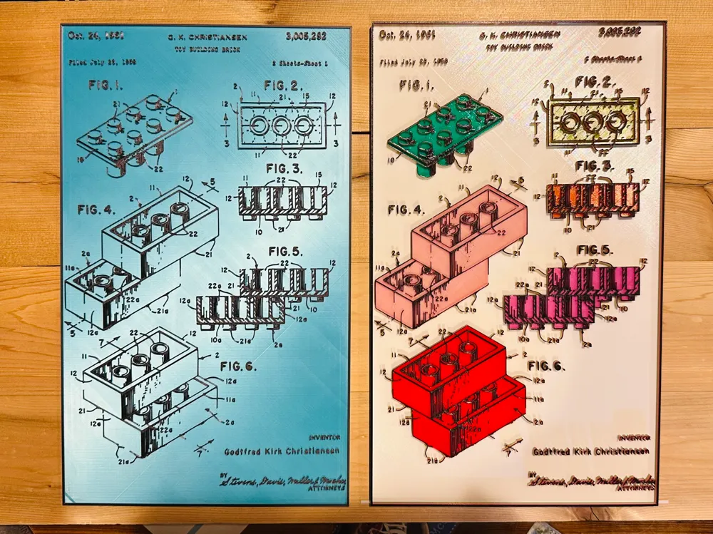 Brick Patent Sheet Building Block Design Wall Art by tsandome - MakerWorld