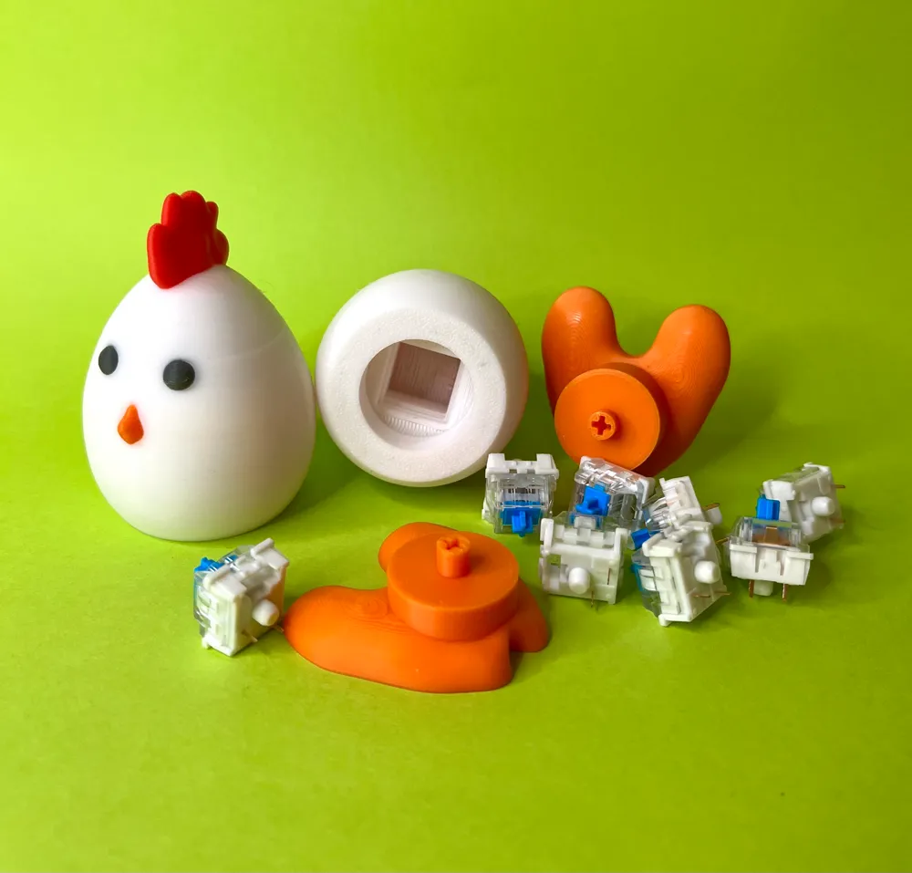 Easter chicken egg clicker by Bash Studio 3D MakerWorld: Download Free 3D Models