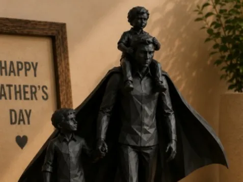 Everyday Hero - Fathers day - 2 Boys - Free 3D Print Model - MakerWorld
