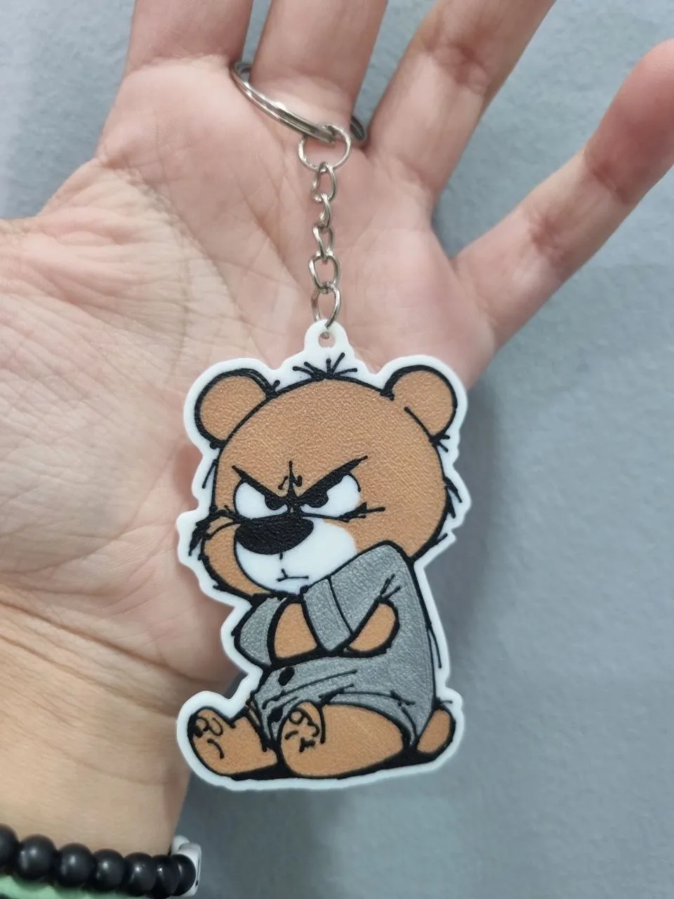 Keychain angry bear by kriativu 3D MakerWorld: Download Free 3D Models
