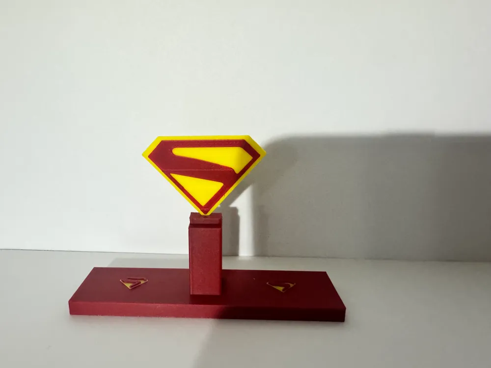 Superman Legacy Logo And Display Stand by Shadtann - MakerWorld