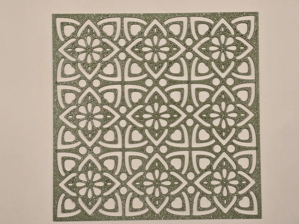 Baroque Nordic Stencil Pattern Template Fabric - Free 3D Print Model ...