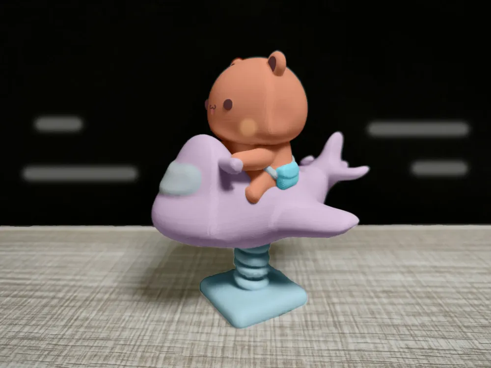 Couple Bear Series-Bubu on a Spring Airplane (Couple Bear-Spring ...