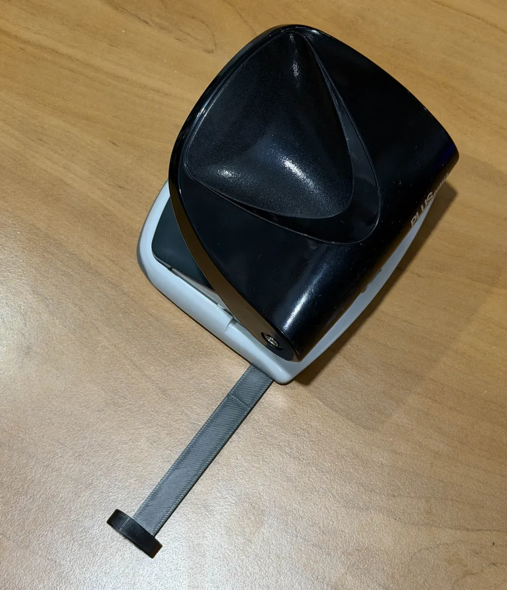 Adjustable paper size guide for a hole punch - Free 3D Print Model ...