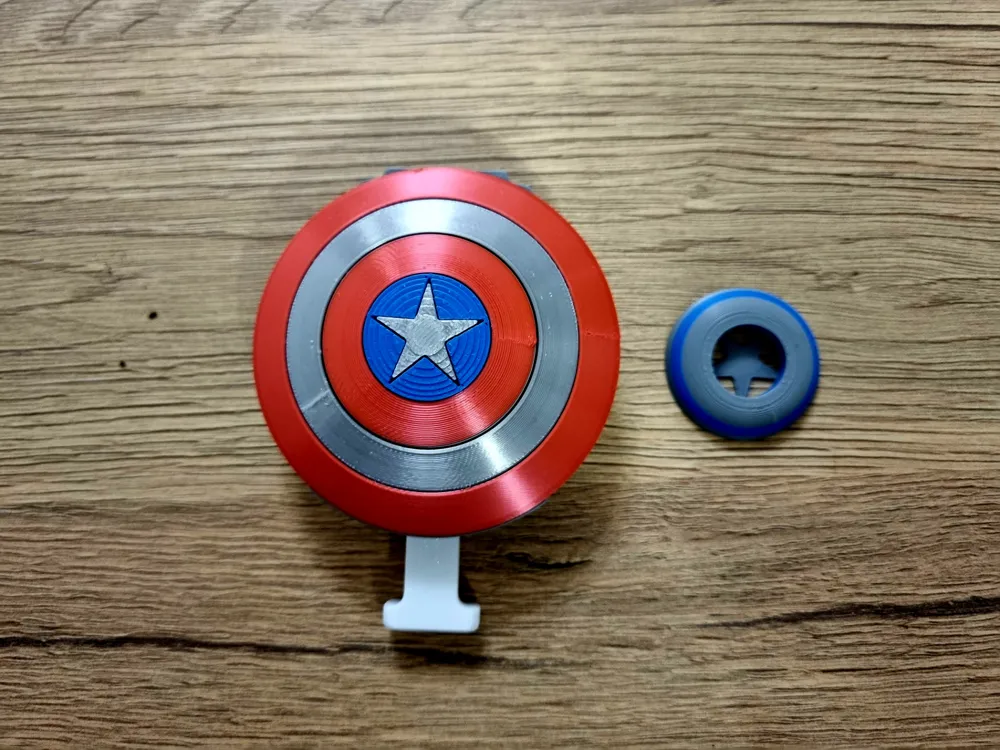 Captain America Disk Launcher by Alex MakerWorld: Download Free 3D Models