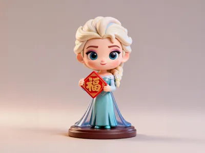 Elsa Holding "Fu" Character - Chinese New Year Special Edition - Lunar ...