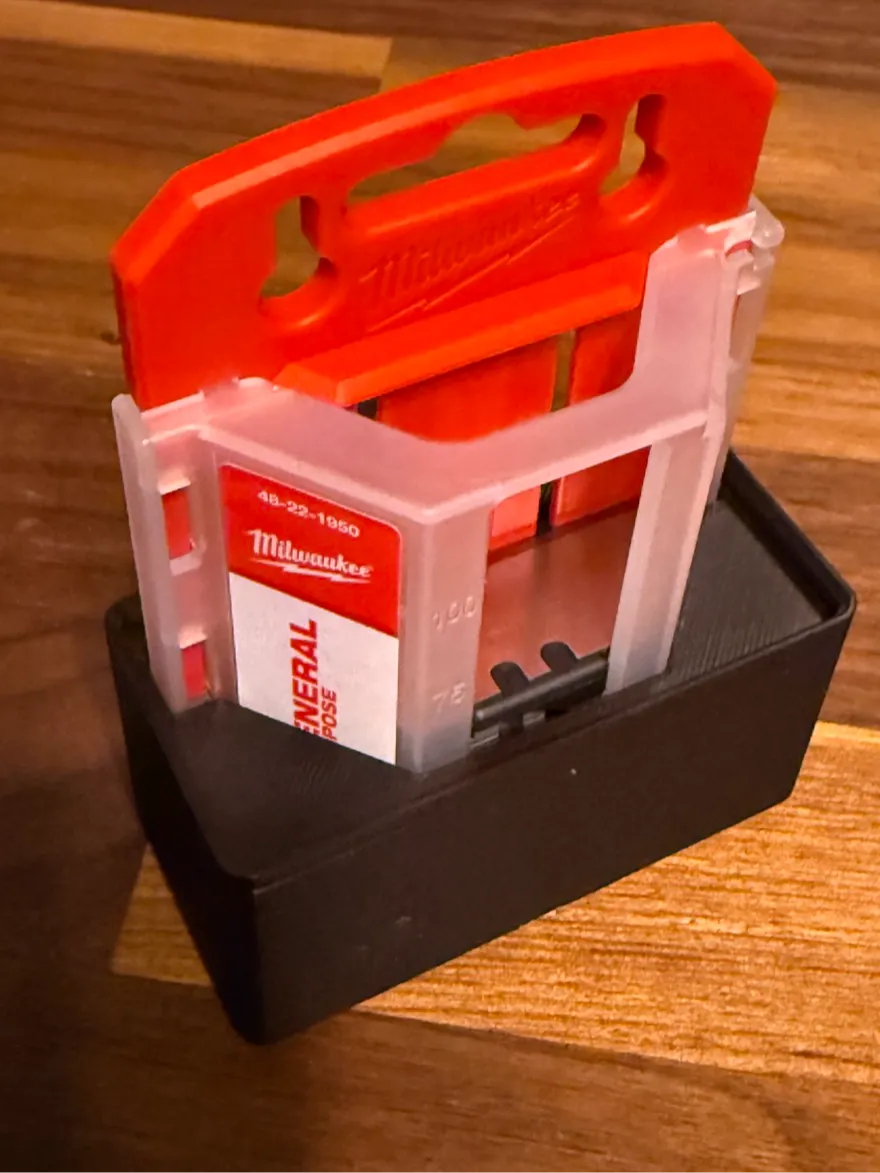 Gridfinity 1x2 Milwaukee Blade Storage 48-22-1950 by Tydell - MakerWorld