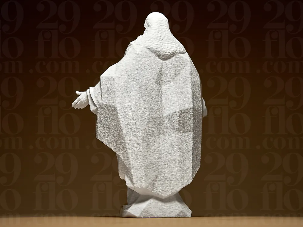 Geometric Jesus Statue - Free 3D Print Model - MakerWorld