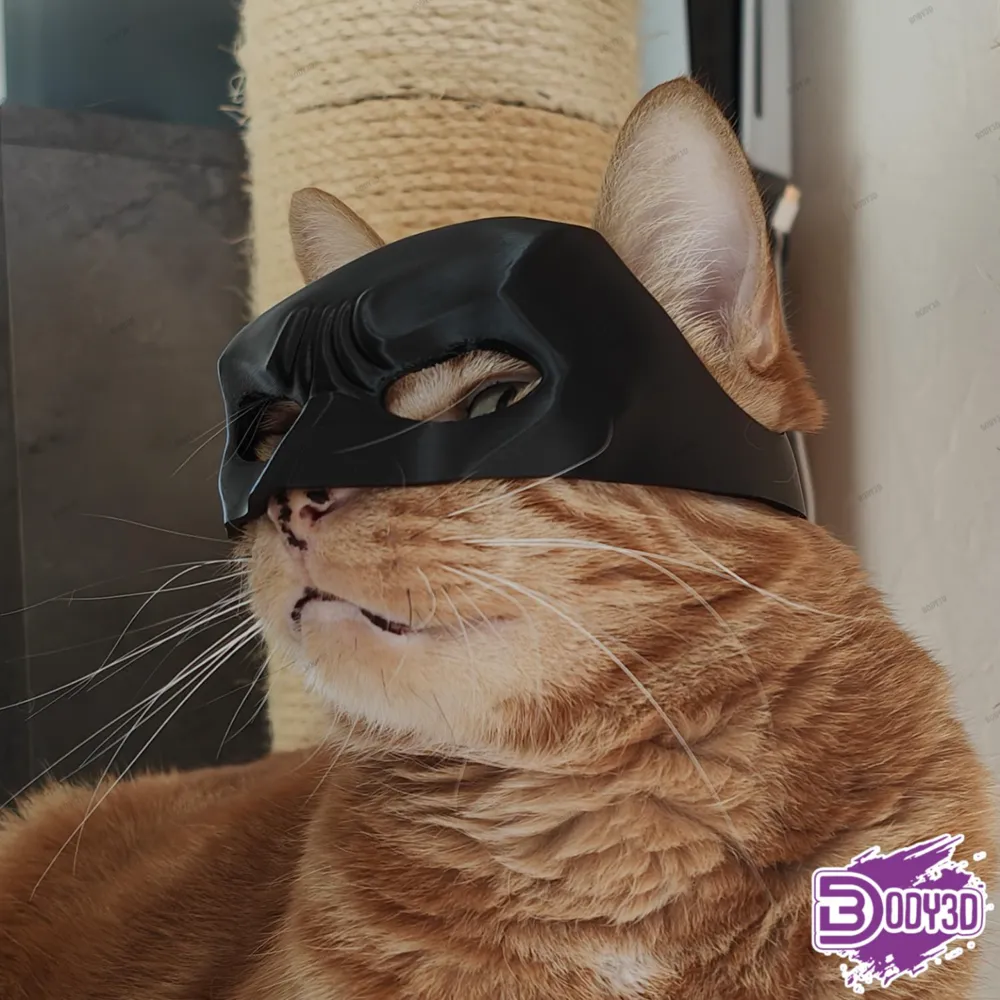 Batman Cat Mask - Free 3D Print Model - MakerWorld