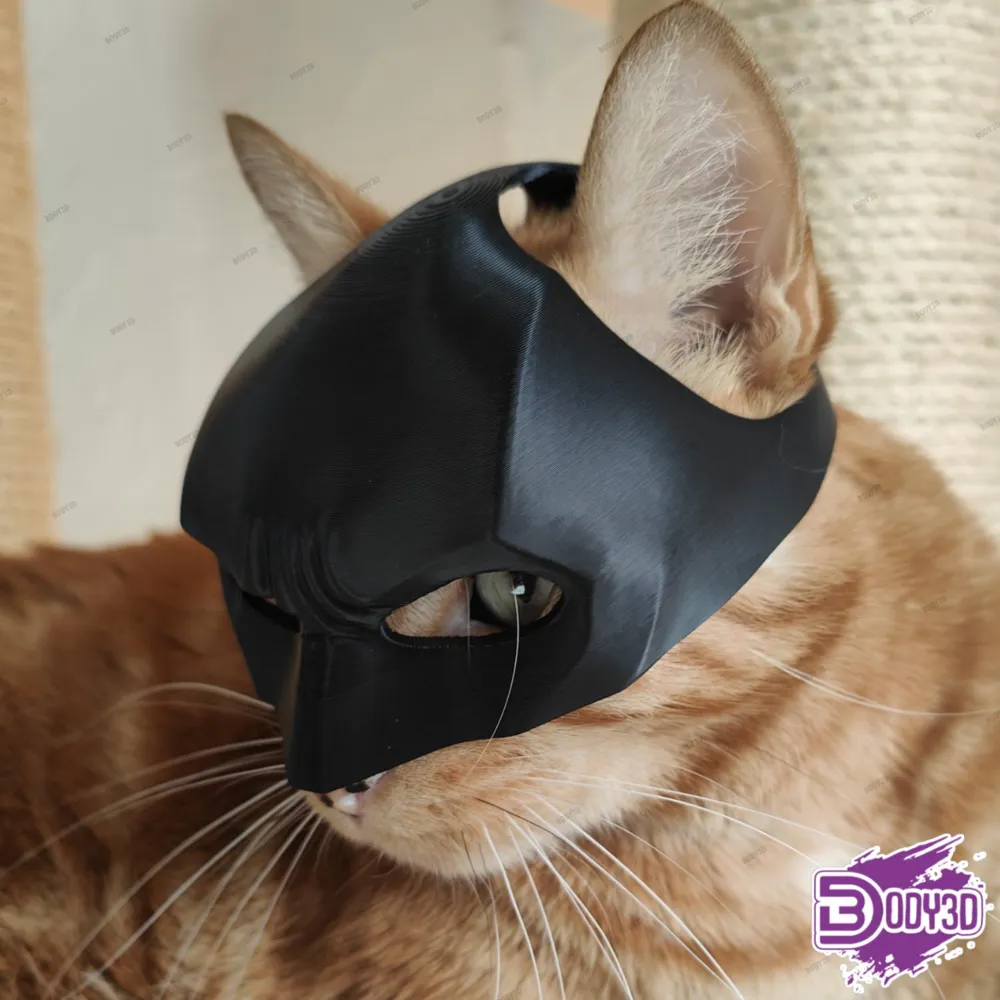 Batman Cat Mask - Free 3D Print Model - MakerWorld