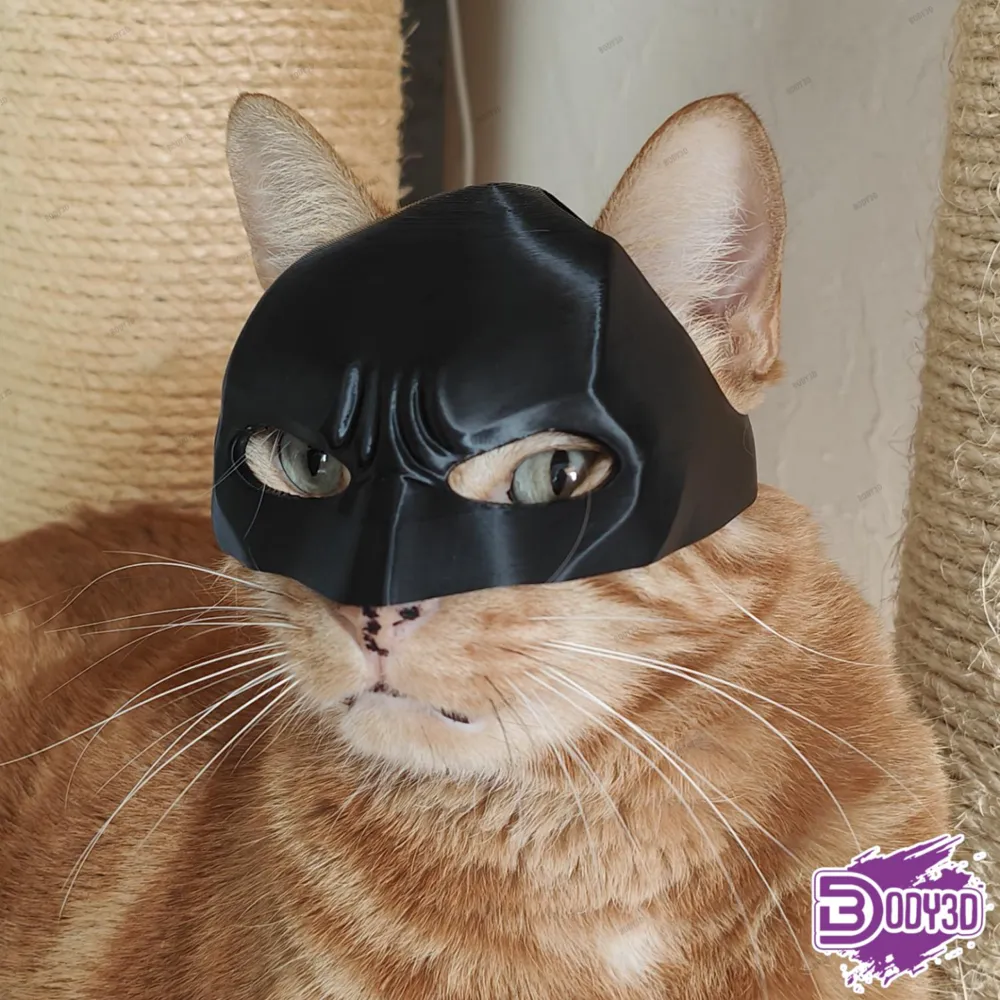 Batman Cat Mask - Free 3D Print Model - MakerWorld