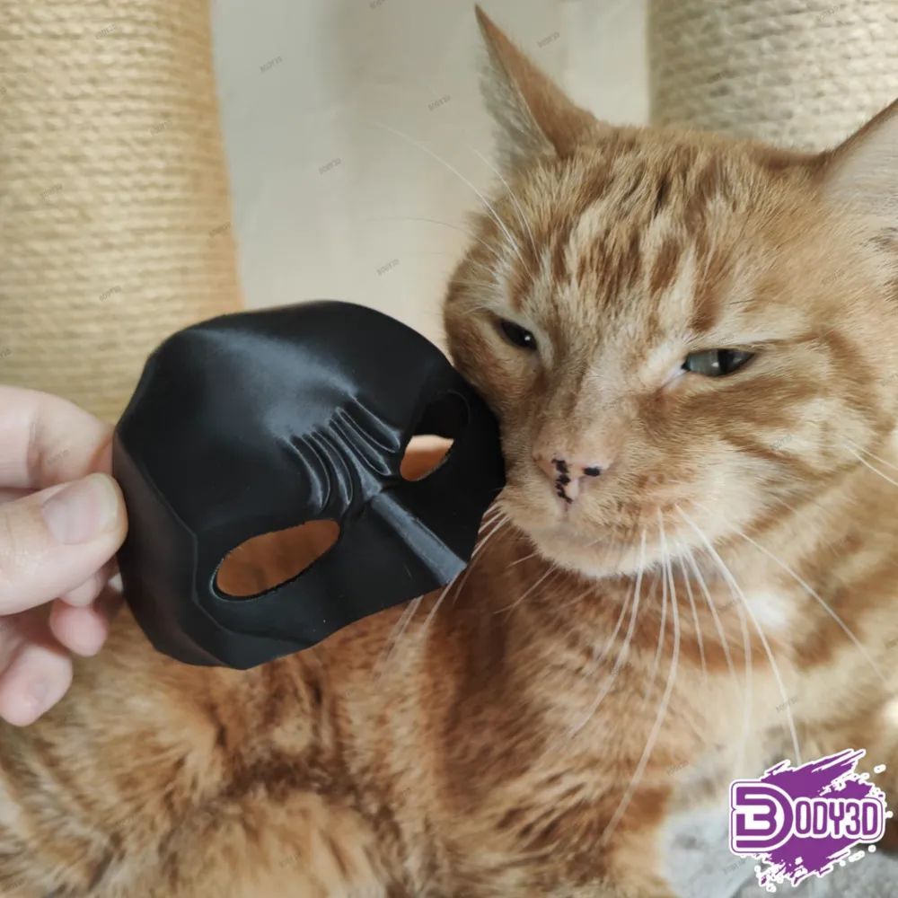Batman Cat Mask Remixed by BODY3D MakerWorld: Download Free 3D Models