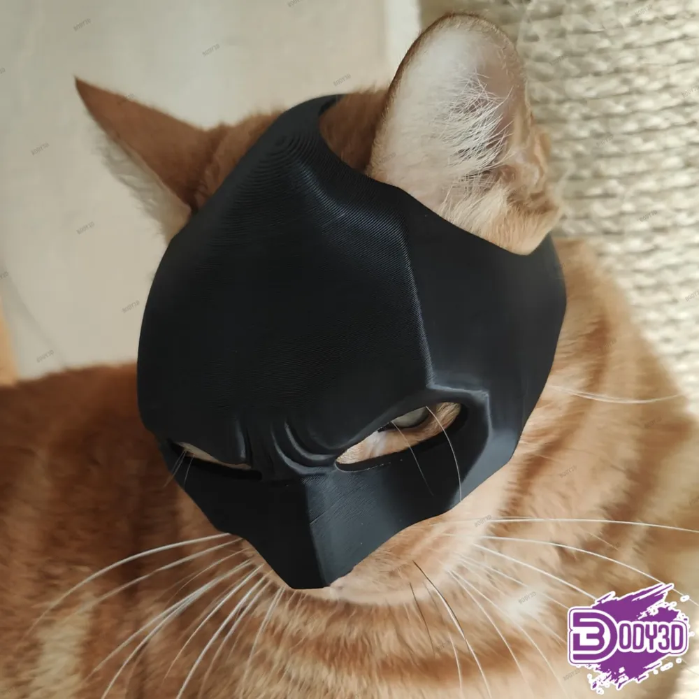 Batman Cat Mask - Free 3D Print Model - MakerWorld