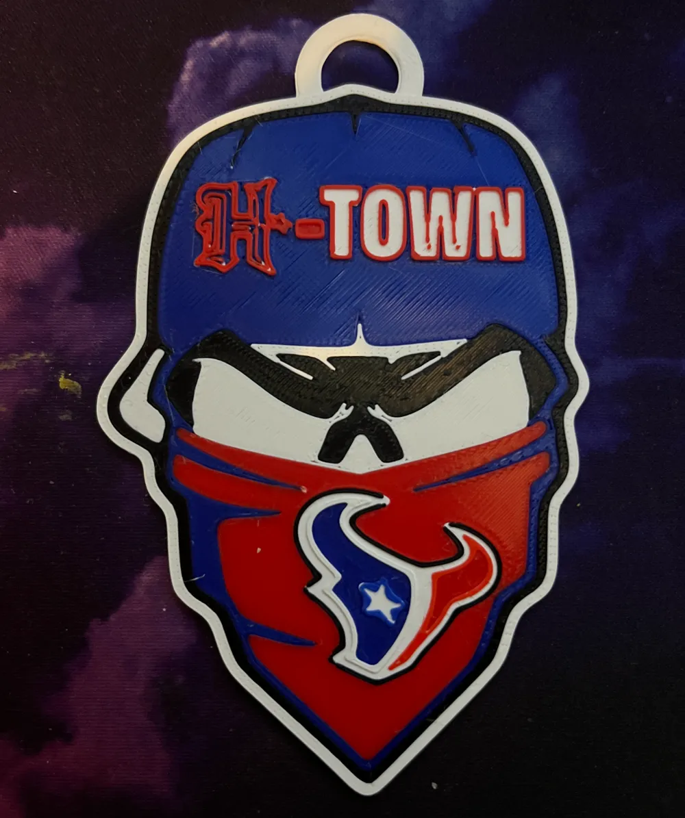 Houston Texans H-TOWN Skull Chain by McThuggo - MakerWorld
