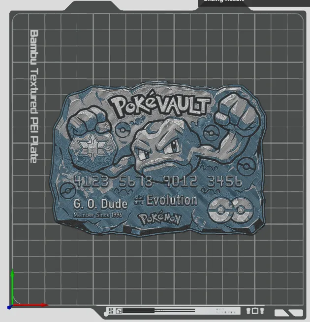 Pokevault Geodude Card - Free 3D Print Model - MakerWorld